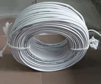 White PVC Electrical Wire Cable, 100 Meters : Amazon.in: Home Improvement