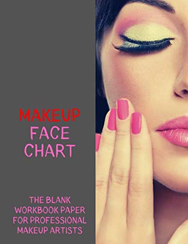 MakeUp Face Chart: Creative Blank Workbook Paper Practice Face Charts ...