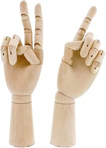 Amazon.com: Art Wooden Hand, Youthful Wood Mannequin Hand Realistic ...