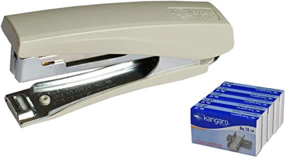 Lovely Super Market Generic Stapler (Grey) with 5 Staple Pins Packets ...