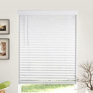 Calyx Interiors A04CF2354600 Snow White Cordless 2" Faux Wood Blind ...