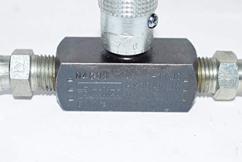 Parker N400S Needle Valve, Steel, 1/4-18, 5 GPM, 5000 Psi - Commercial ...