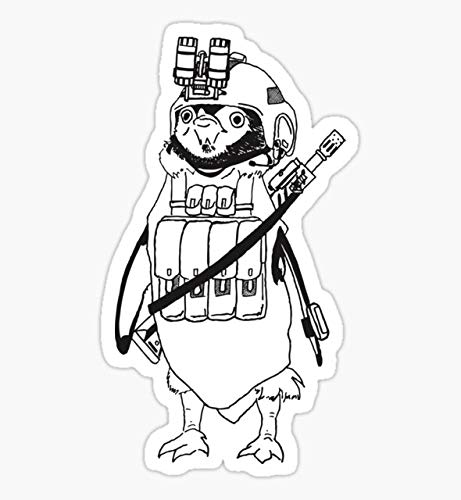 Amazon.com - Tactical Penguin - Sticker Graphic - Auto, Wall, Laptop ...