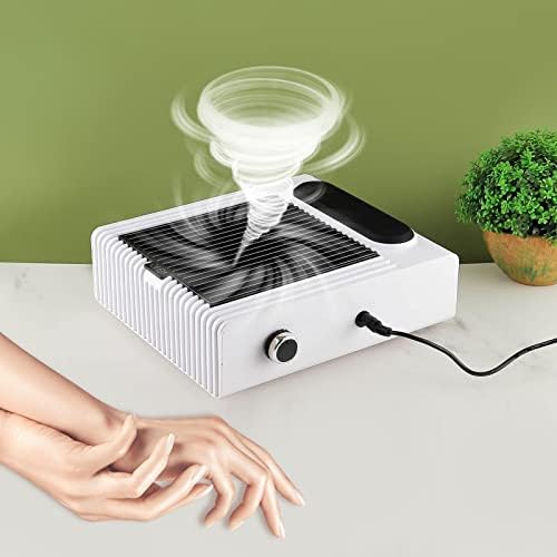 Amazon.com : 80W Nail Dust Collector Machine Nail Dust Cleaner with ...