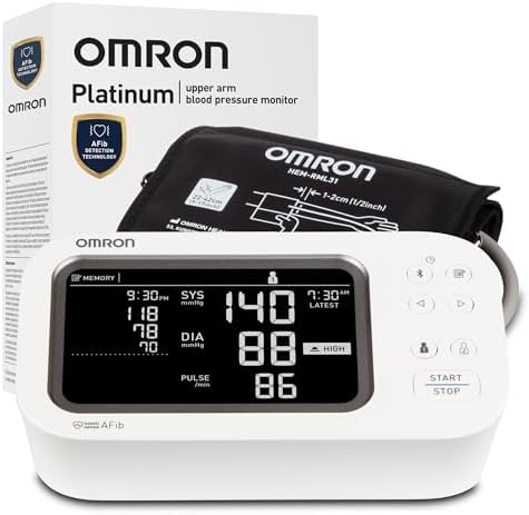 Amazon.com: OMRON Platinum Blood Pressure Monitor for Home Use & Upper ...