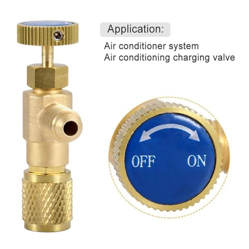 KHDULQ 2 Pieces Brass Air Conditioning Flow Control Valve, Air ...