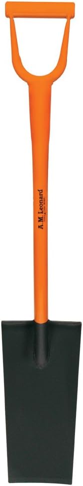 Amazon.com: A.M. Leonard All-Steel Drain Spade with D-Grip Handle ...