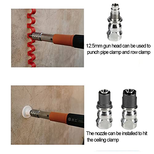 BAUSATZ Ceiling Nail Gun with 20 Universal Nails Wall Nails Ramset ...