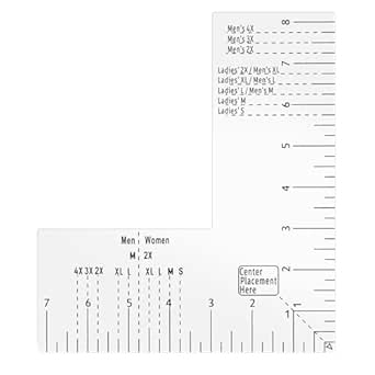 Amazon.com: YBEATY Clear Embroidery Sewing Ruler Tshirt Ruler Guide for ...