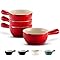 Amazon.com: Kook French Onion Soup Crocks, Stackable Ceramic Bowls with ...