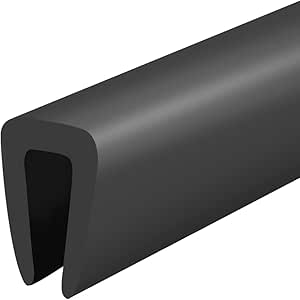 Rubber Edge Trim, 1/8" U Channel Edge Trim, Edge Protector for Glasses ...