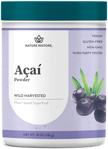 Amazon.com: Nature Restore Wild Harvested Acai Berry Powder, 10 Ounces ...
