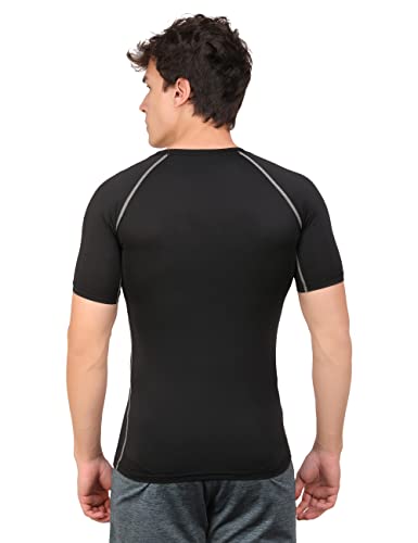 Buy GYMIFIC Compression Swimming Tshirt Half Sleevs for Men (Small ...