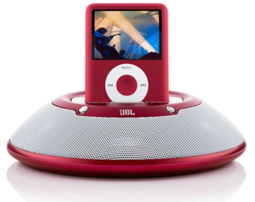 JBL On Stage Micro Portable iPod Speaker and Docking Station (Red ...