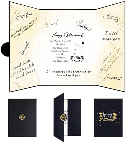 Amazon.com: Holkcog Black Gold Retirement Party Decorations,Black Gold ...