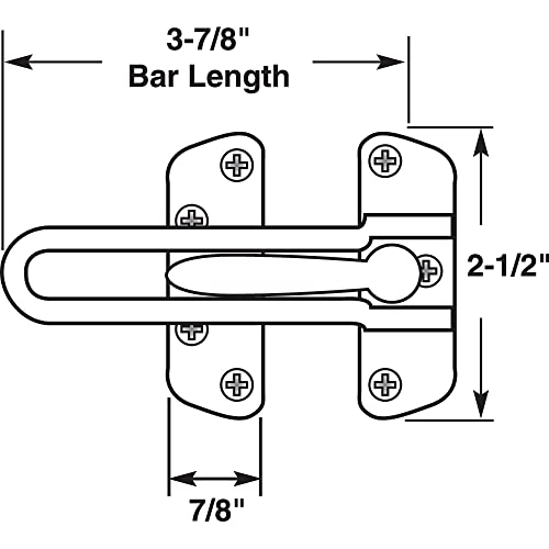 Snapklik.com : Defender Security U 9901 Swing Bar Lock For Hinged Swing ...
