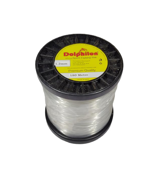 Nylon Mono Fishing LINE of 1.20 MM Diameter in Clear Color of 180METRE ...
