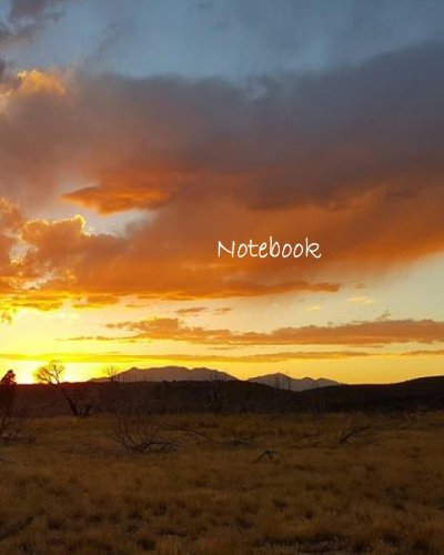 Notebook: Sunset Cover, 8x10" 200 lined pages: Journals, JR ...