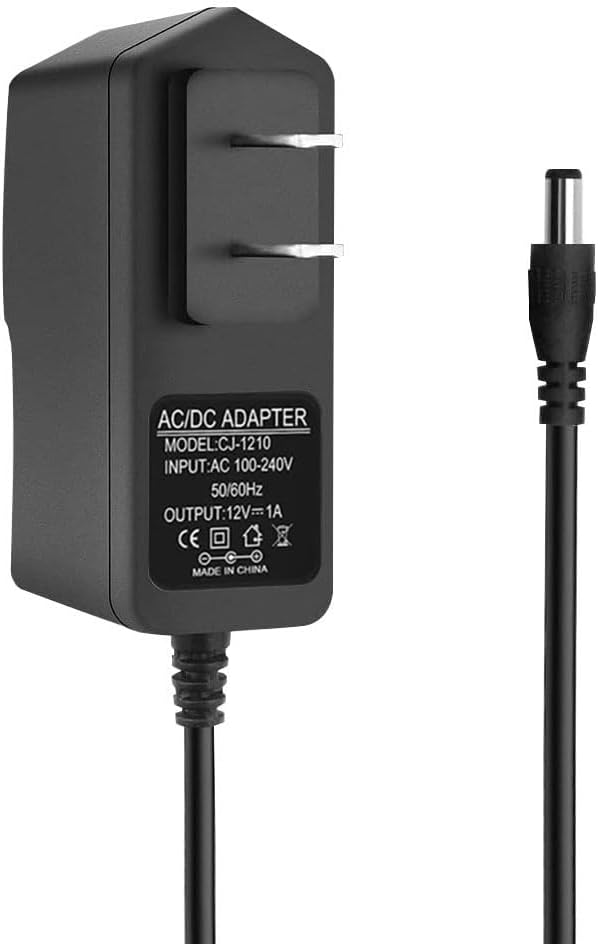 Amazon.com : 12V 1A Power Supply Adapter 100-240V 50-60Hz AC to DC 12 ...