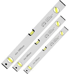 SAMTEK Spirit Level Set, 3 Pcs High Accuracy 400, 600, 1000MM DIY ...