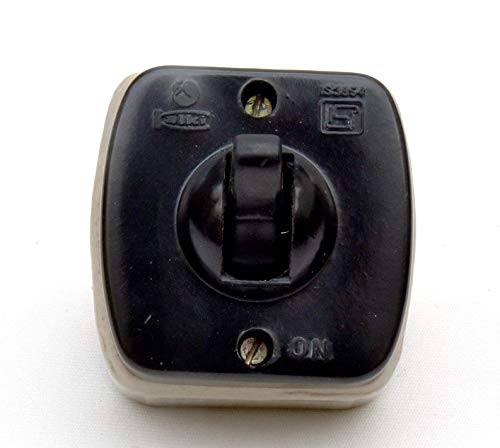 Kalki Vintage/Old Type Switch 6amp (Square) Set of : (5 pcs) : Amazon ...