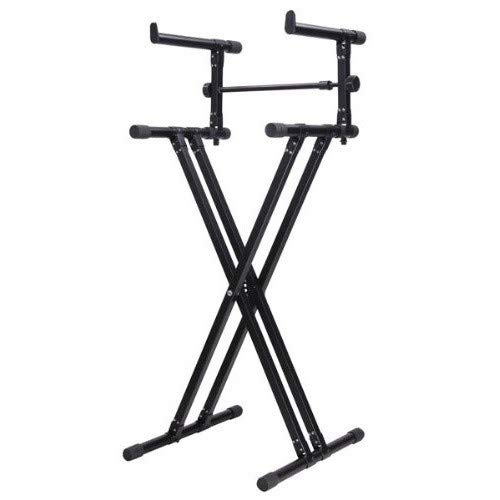 2-TIER DUAL PIANO KEYBOARD STAND - X type - Double Braced Studio ...