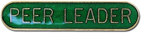 Amazon.com: 1000 Flags Peer Leader Pin Badge in Green Enamel with ...