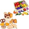 Amazon.com: Play Food Sets for Kids Kitchen for Toddler 1-3 Toy Food ...