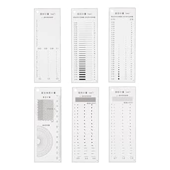 HARFINGTON High Precision SEC Size Estimation Chart 120m Transparency ...