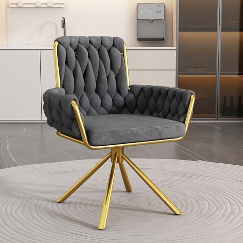 ModernLuxe Dining Chairs 1PC, 360° Swivel Dining Chairs, Light Luxury ...