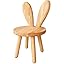 Yier Mei Solid Wood Stand Stool Customized Rabbit Ears Shaped Backrest ...