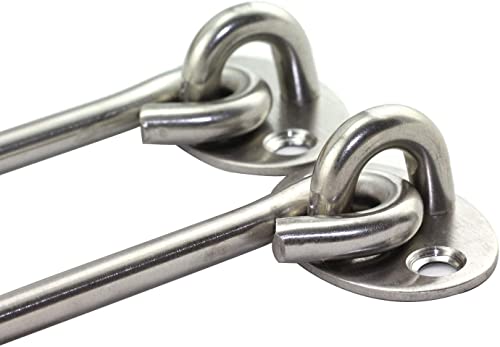 Snapklik.com : SQXBK 4 Inch Cabin Hook Eye Latch Wind-Proof Lock Shed ...