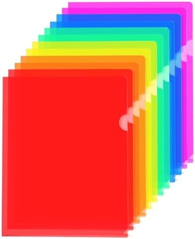 Amazon.com : HABGP 6 Pcs File Folders Letter Size, Clear Plastic ...
