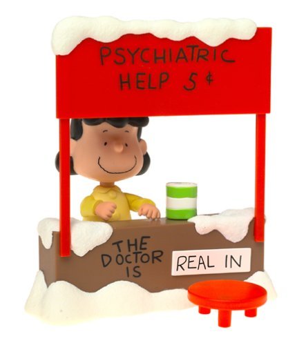 Buy Peanuts Lucy Van Pelt with Psychiatric Mood Booth Playset - The ...