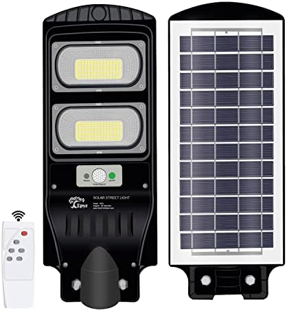 Epyz Plastic 60 Watt Solar Street Lights with Remote, 256 LEDs, Motion ...
