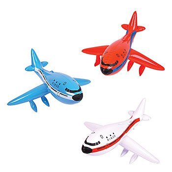 Amazon.com: RINCO 3 Jumbo 33 Inflatable AIRPLANES/Jet/747/INFLATES ...
