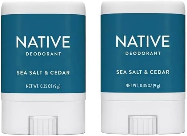 Amazon.com : NEW Deodorant Native Mini Sea Salt & Cedar Scent 2 Pack ...
