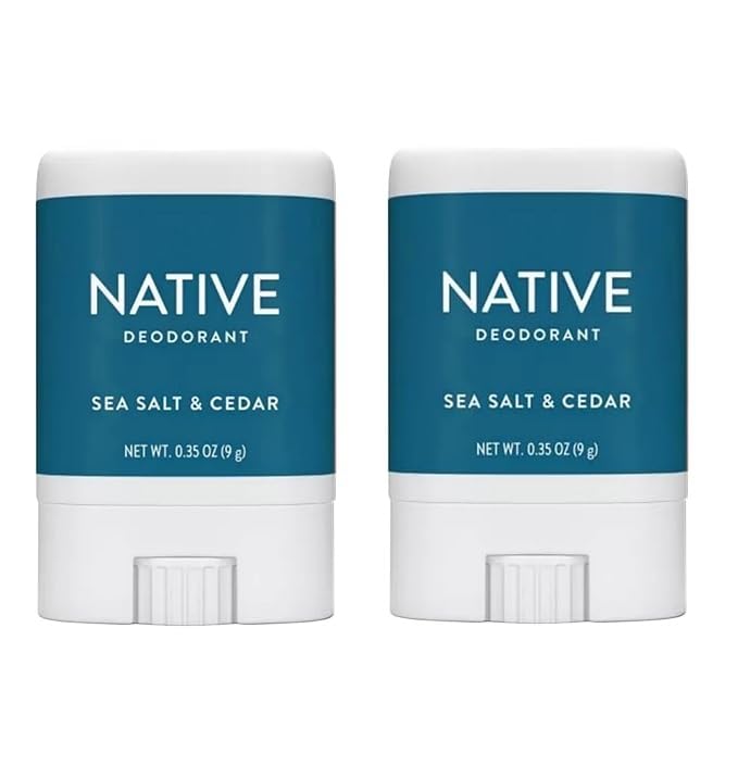 Amazon.com : NEW Deodorant Native Mini Sea Salt & Cedar Scent 2 Pack ...