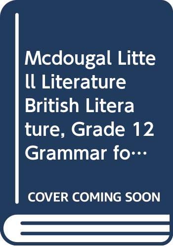 McDougal Littell Literature: Grammar for Writing British Literature ...