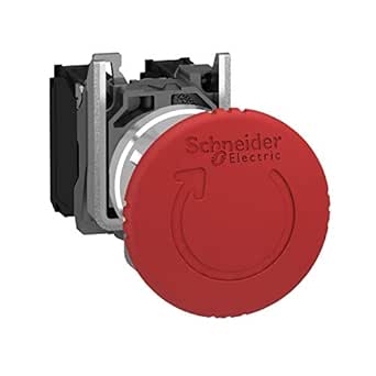Schneider Electric Emergency Stop Push Button Red, 22mm (XB4BS8444 ...