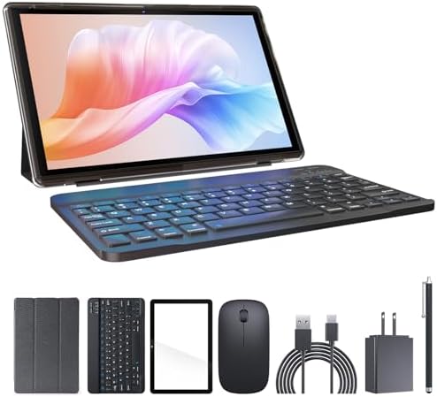 Amazon.com : ZZB Tablet 2 in 1 Tablet with Keyboard Including Case ...