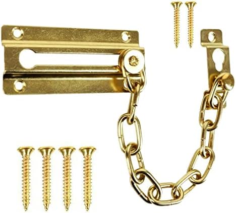 Brass Locking Door Chain, Security Chain with Door Lock, Door Locks ...