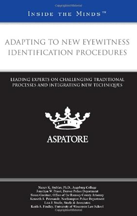 Amazon.com: Adapting to New Eyewitness Identification Procedures ...