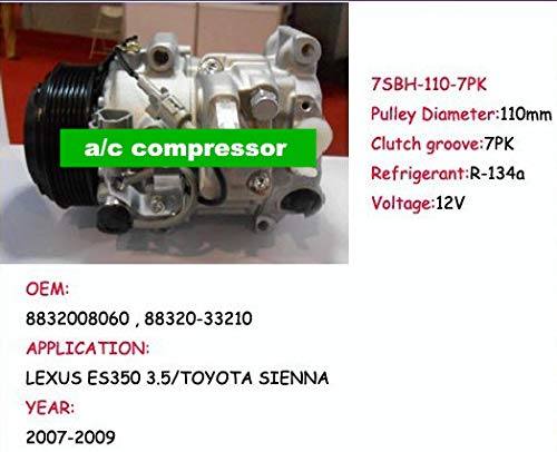 GOWE auto a/c compressor for 88320-08060/88320-0T010 7SBH auto a/c ...