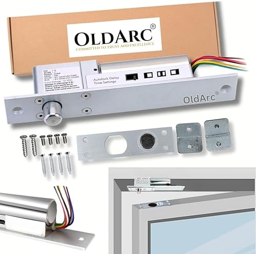 OldArc Smart Electric Bolt Lock | 5 Wire Autolock Hidden Boltlock with ...