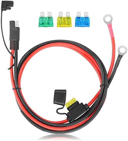 Amazon.com: OUQYLG SAE Battery Charging Cable 10AWG SAE to O Ring ...