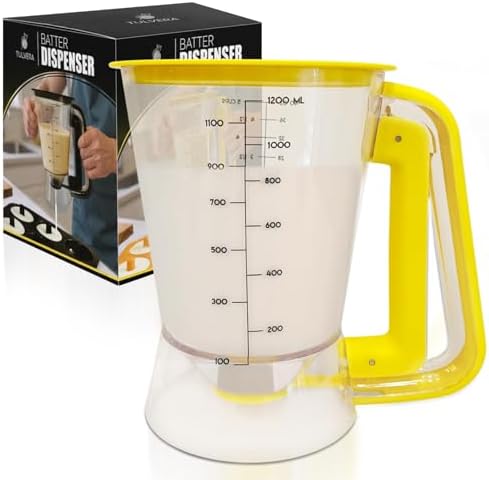 Amazon.com: Pancake Batter Dispenser | 5-Cup Mix Pourer for Pancakes ...