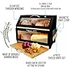 Amazon.com: Modernlyst Breadbox with Cutting Board & Knife Set | 7 ...