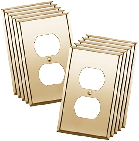 Fugedox 2.15" Diameter Single Hole Receptacle Outlet Metal Wall Plate ...