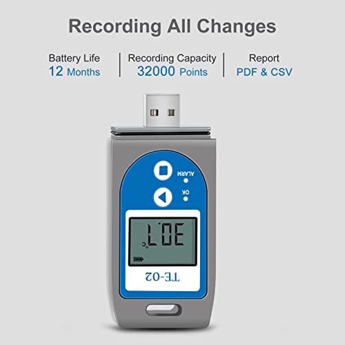 Snapklik.com : Temperature Data Logger, APRVTIO TE-02 10 PCS USB ...